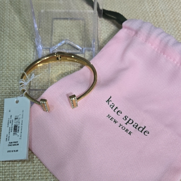kate spade | Jewelry | Kate Spade Gold Openended Bangle | Poshmark